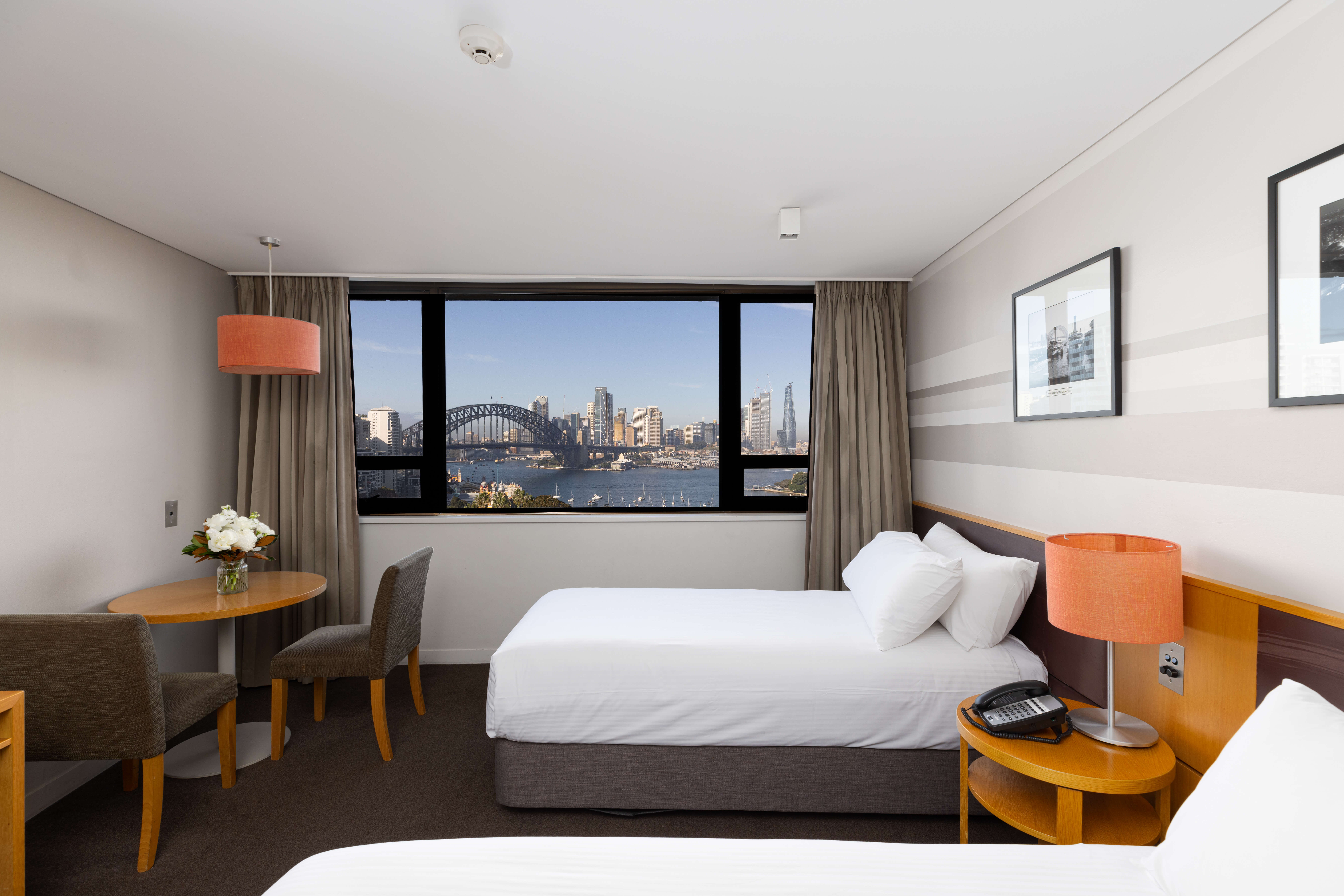 The Harbour Bridge Twin Room | Sydney Hotel Rooms | View Sydney